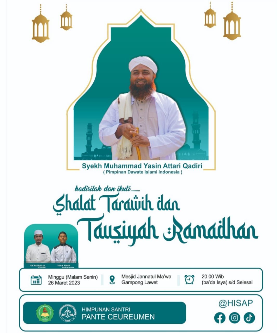 Malam Ini, Ulama Pakistan Syech Yasin Attari Dijadwalkan Isi Ceramah di ...