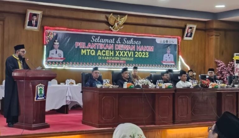 Malam Ini, Wali Nanggroe Malik Mahmud Akan Tutup MTQ Aceh di Simeulue